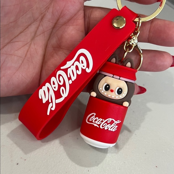 None | Accessories | Brand New Cocacola Red Keychain With La Bubu ...